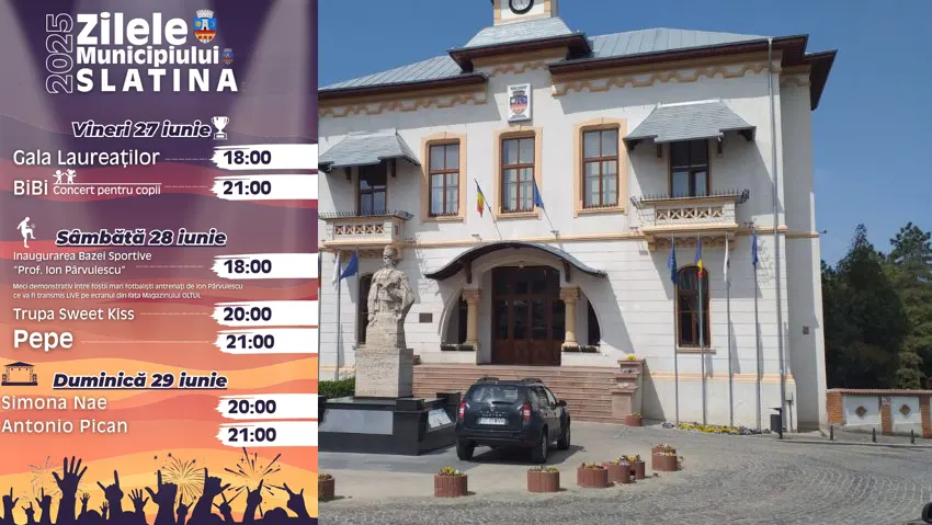 46 de ani de municipiu: Slatina sărbătorește cu un weekend plin de ...